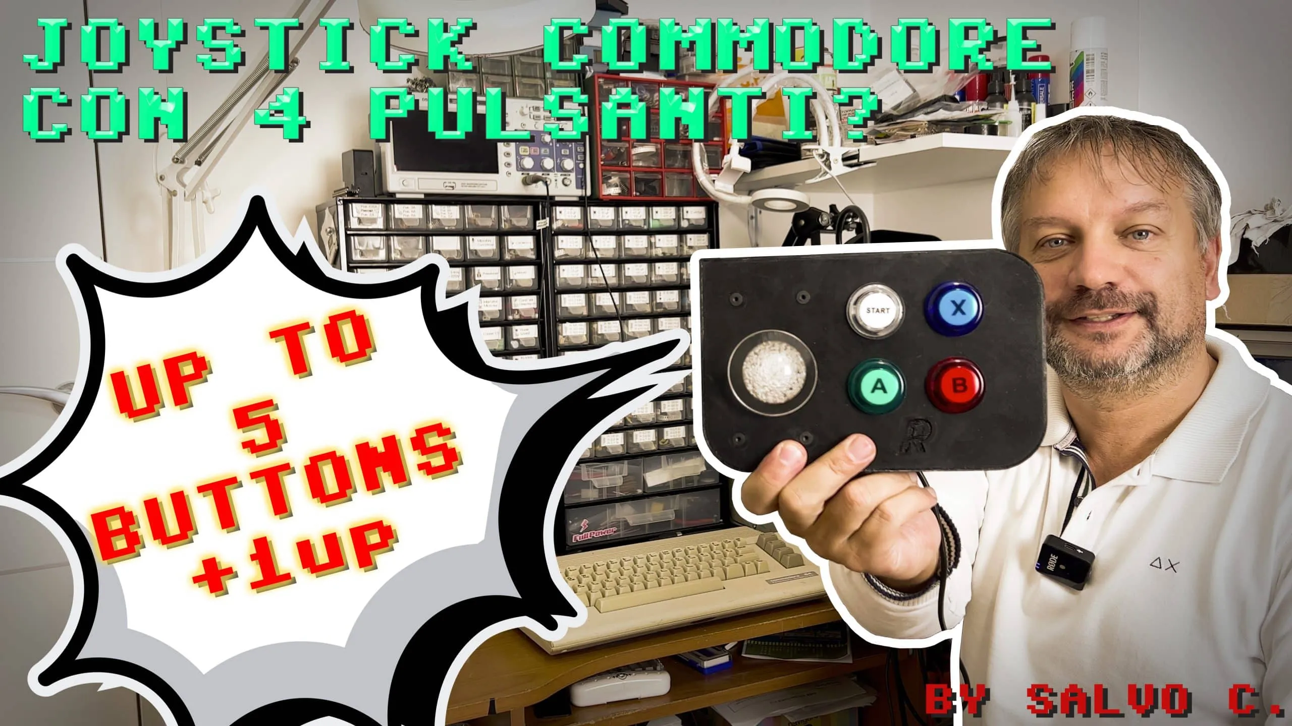Joystick 5 tasti per Commodore – Retro Fixer